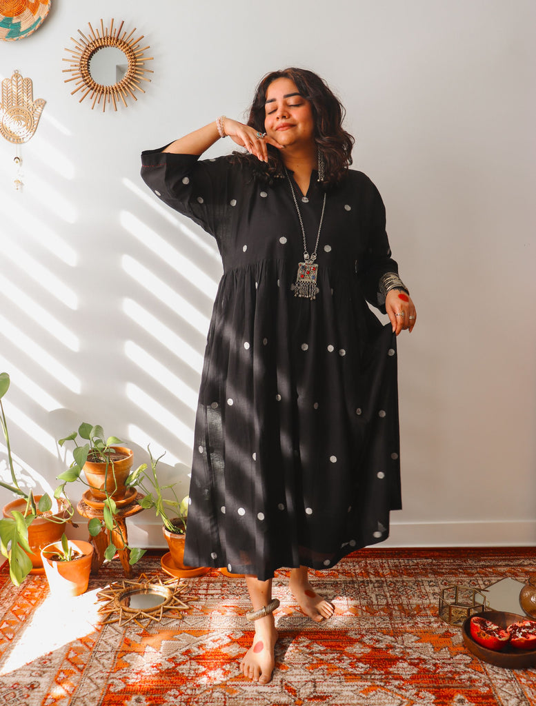 Ezra Handwoven Jamdani Cotton Dress (Limited Edition)– Masala Chai