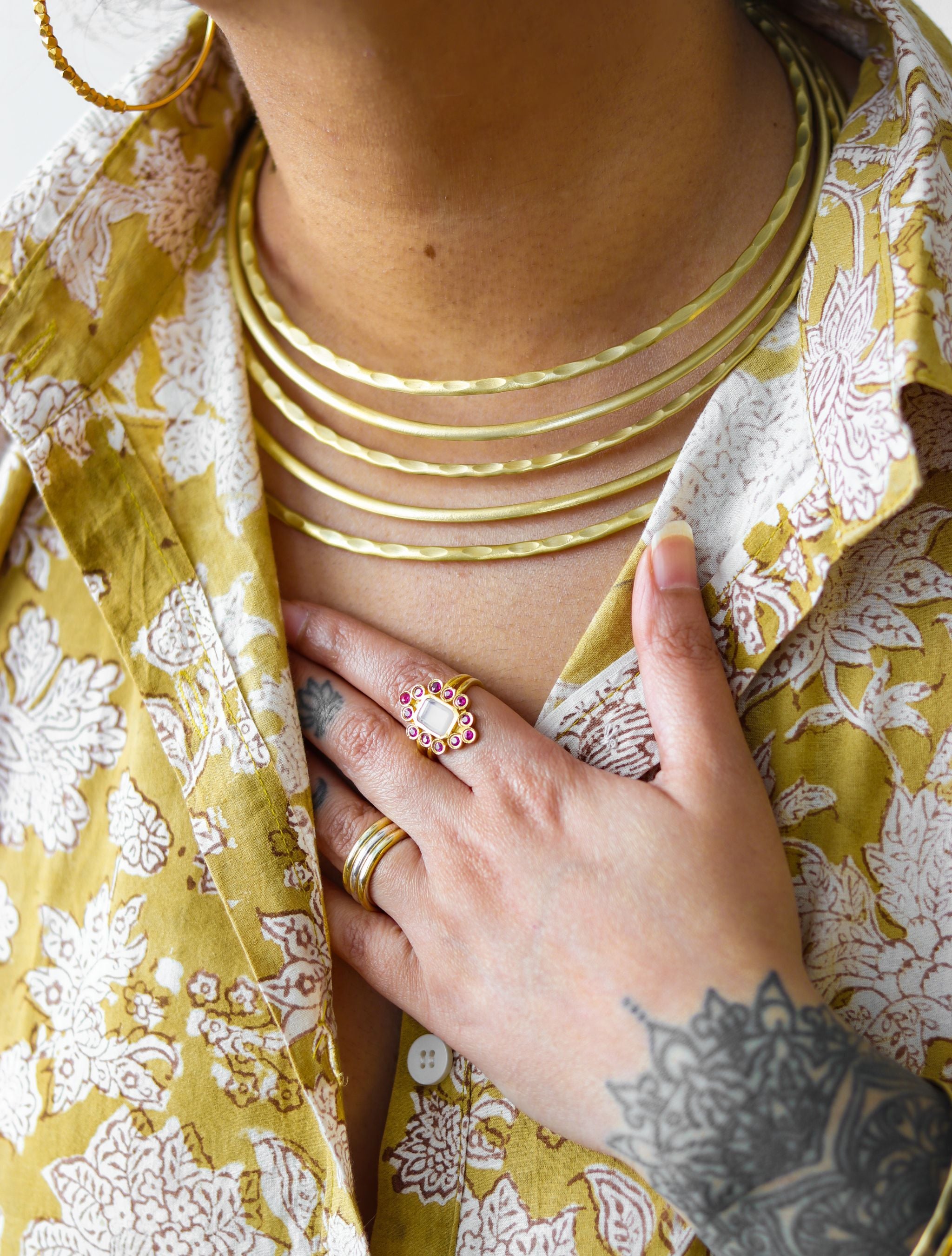 Nirjara Tribal Brass Hasli– Masala Chai